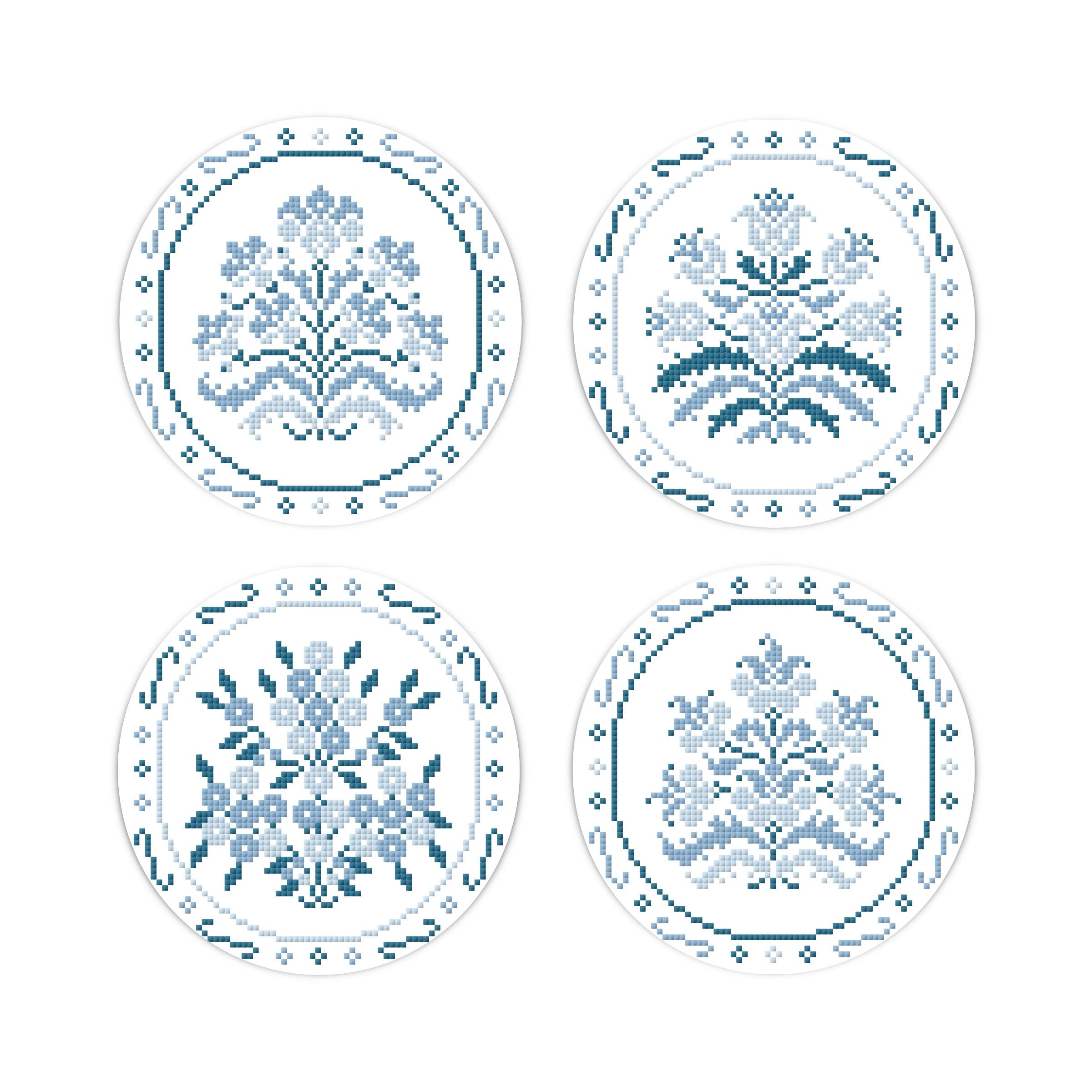 Blue China Plate Set – Bloom & Stitch Studio