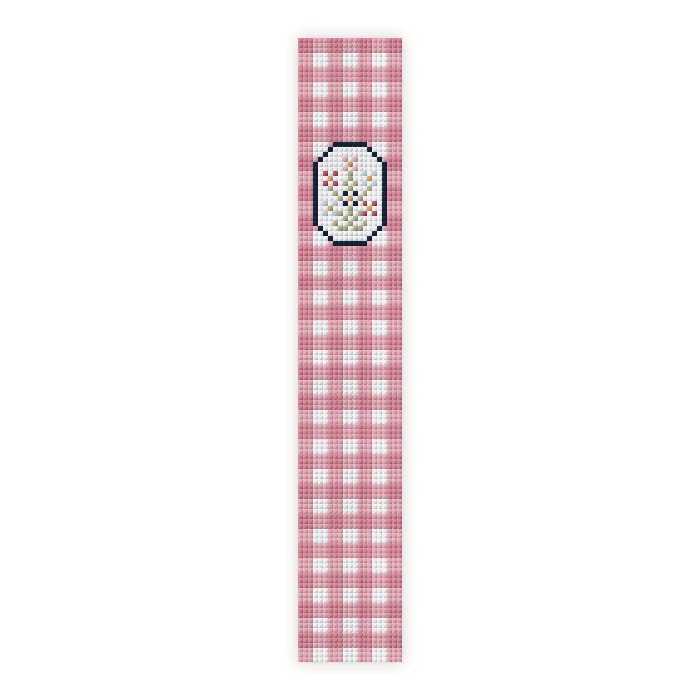 Gingham Floral Bouquet Key Fob Chart – Bloom & Stitch Studio